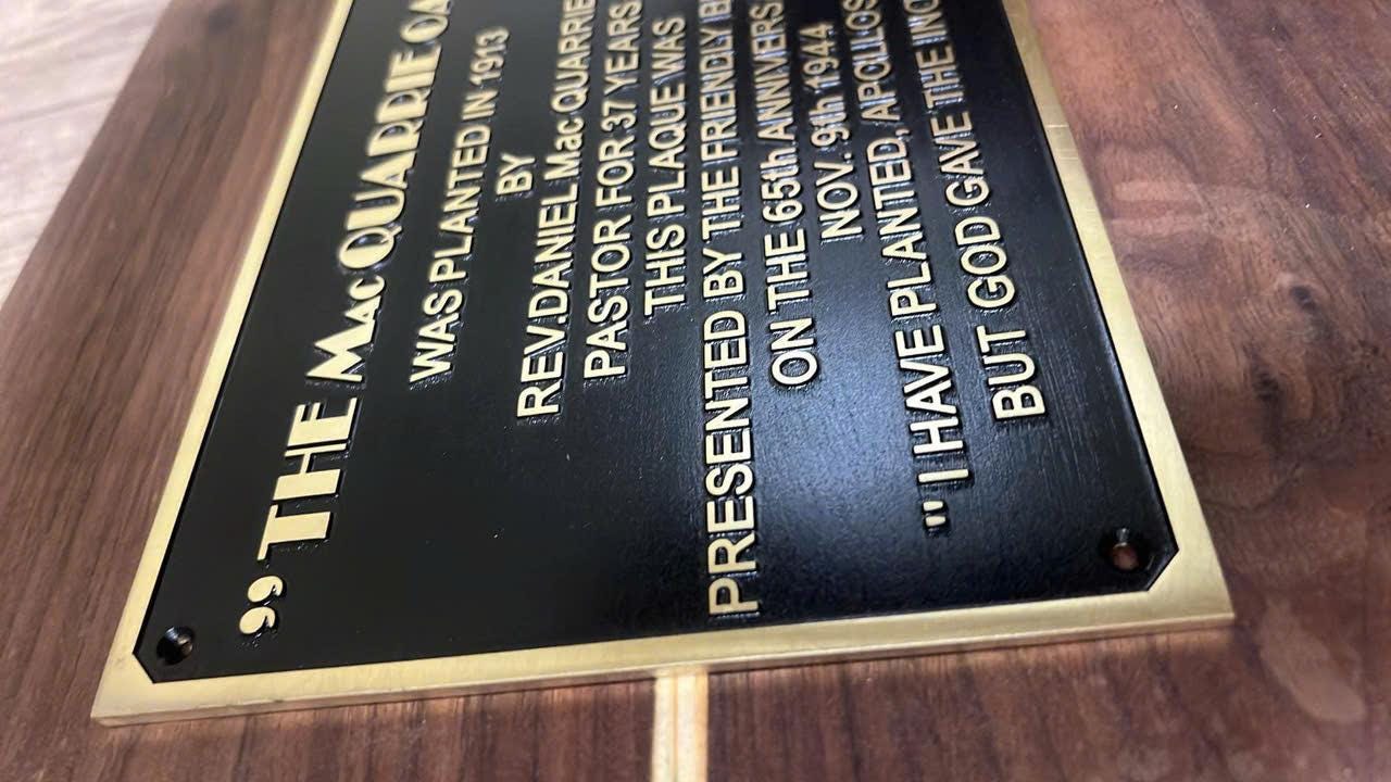 Custom Brass Plates - Personalized Plaques - Custom Designs - Custom ...