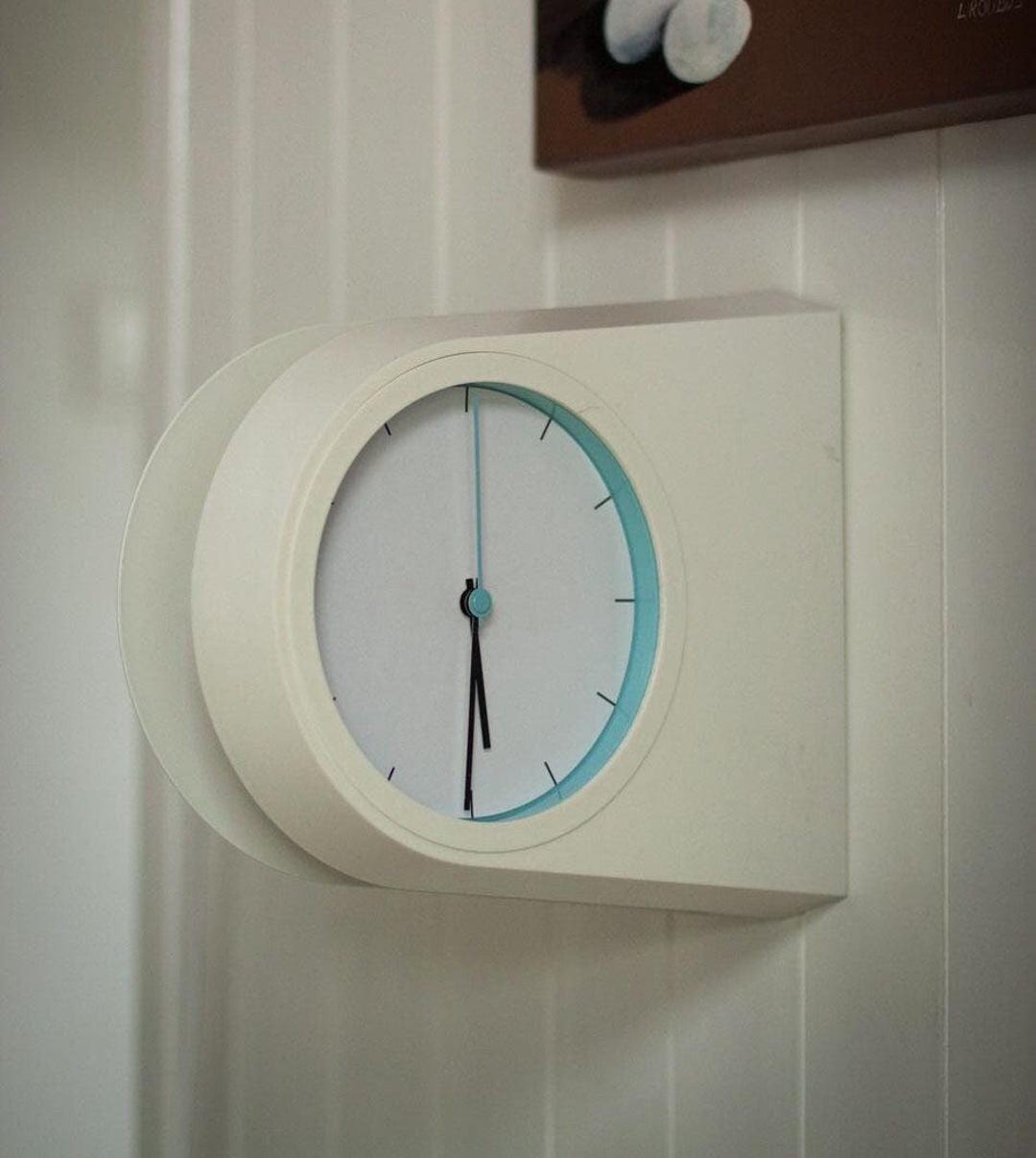 Rare Vintage Ikea Poffare Wall Clock - Versatile Art and Magazine Rack ...