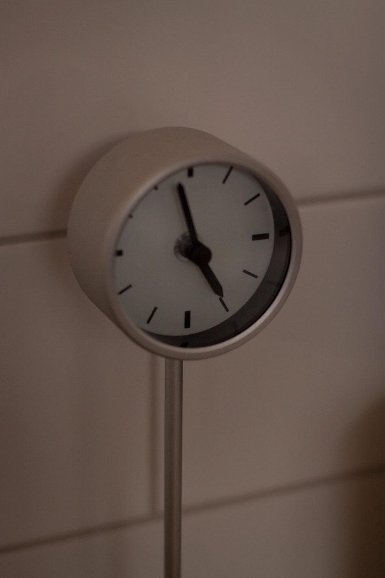 Retro Ikea Desk Clock - Aluminum Base With Adjustable Moving Handle - Etsy