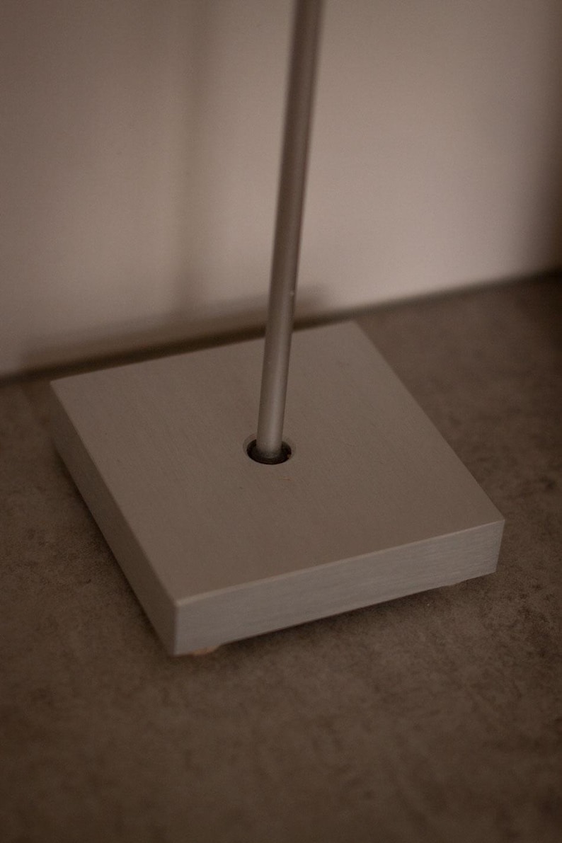 Retro Ikea Desk Clock - Aluminum Base With Adjustable Moving Handle - Etsy
