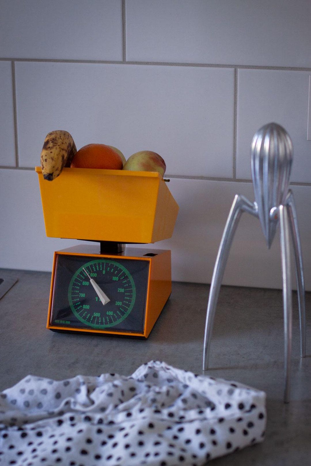 Vintage Orange Kitchen Scale - Retro 1970s Design - Etsy