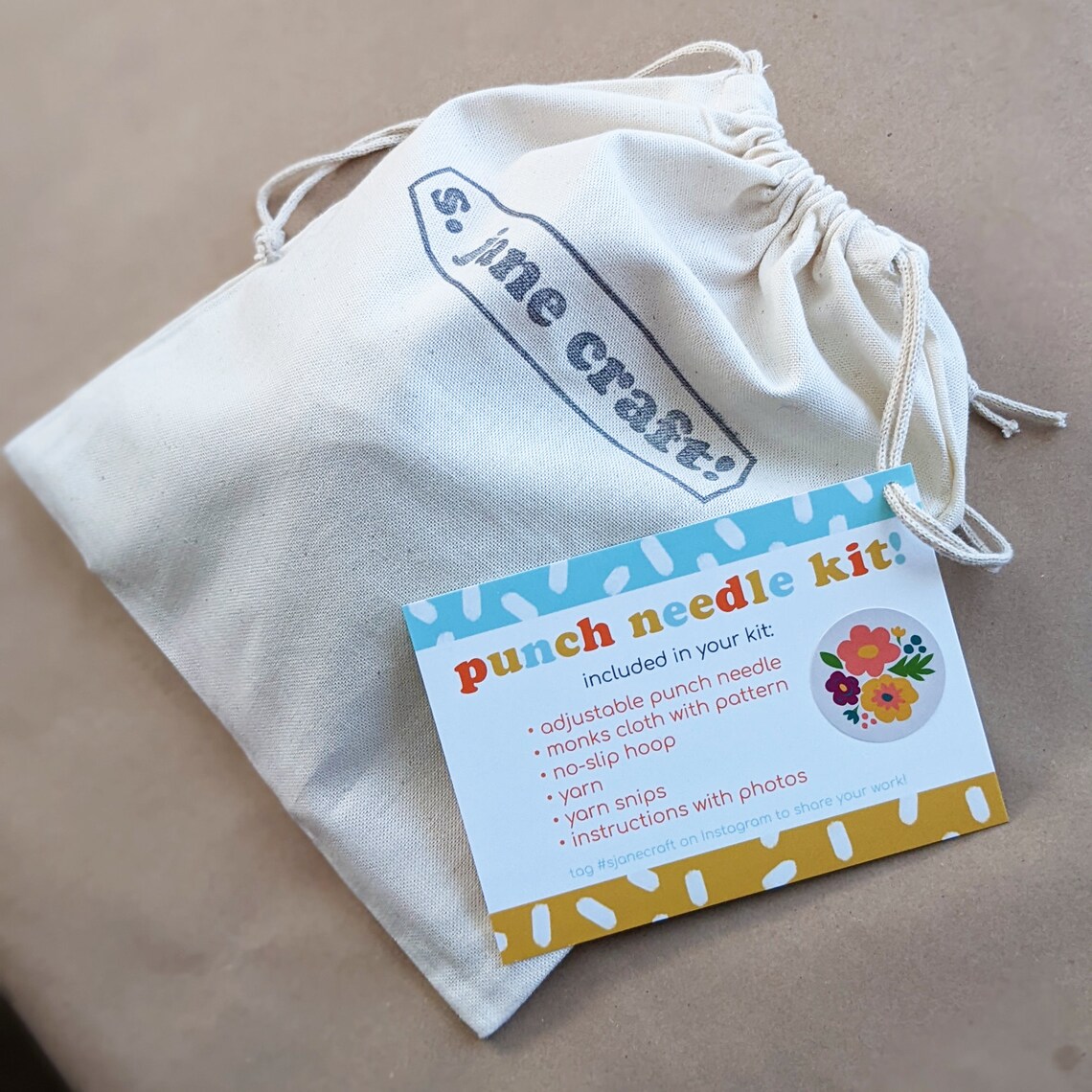 Mod Drop Punch Needle Kit Beginner Punch Needle Kit - Etsy