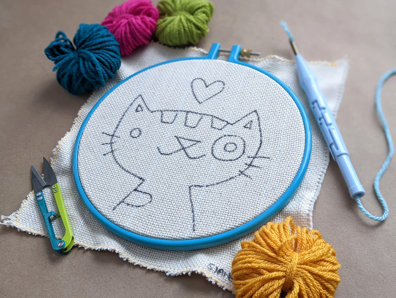 Mod Drop Punch Needle Kit Beginner Punch Needle Kit - Etsy