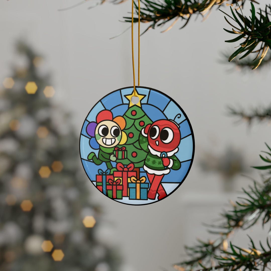 Dandy and Gigi Inspired Dandys World, Roblox Game Ceramic Ornaments ...