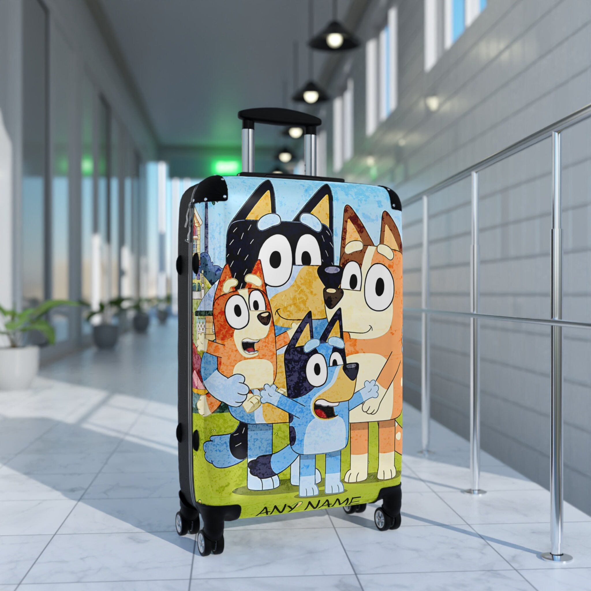 Bluey Personalized Traveling Family Suitcase - Etsy