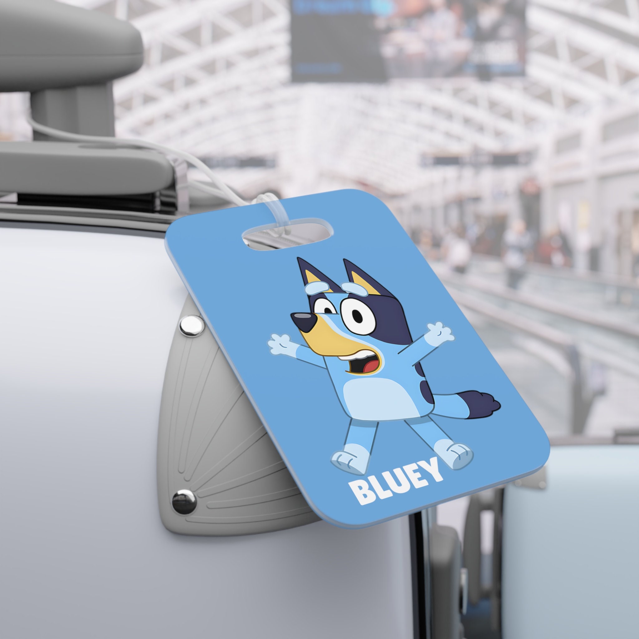 Bluey and Family Trips, Travel, School and Vacation Kids Luggage Tags ...