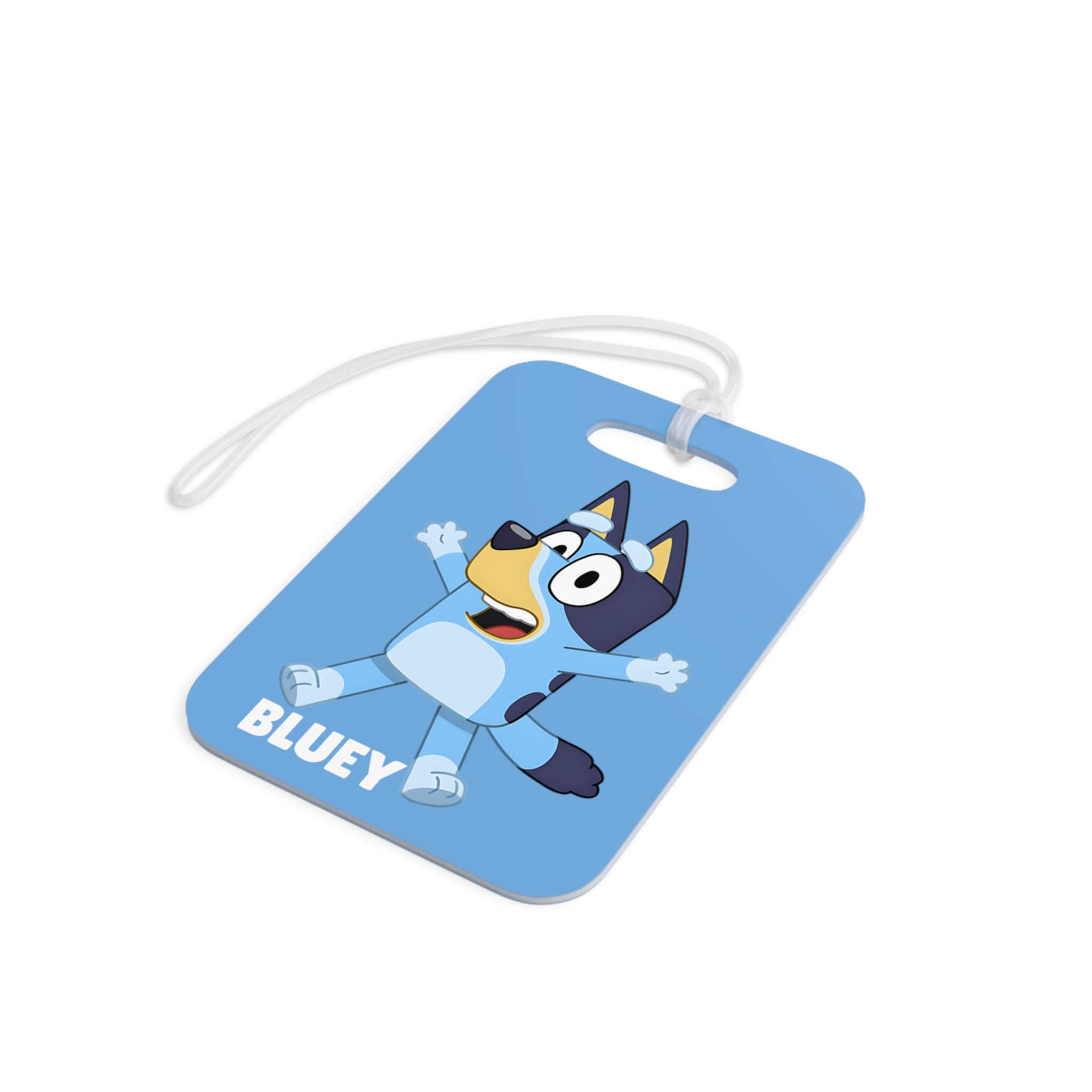Bluey and Family Trips, Travel, School and Vacation Kids Luggage Tags ...