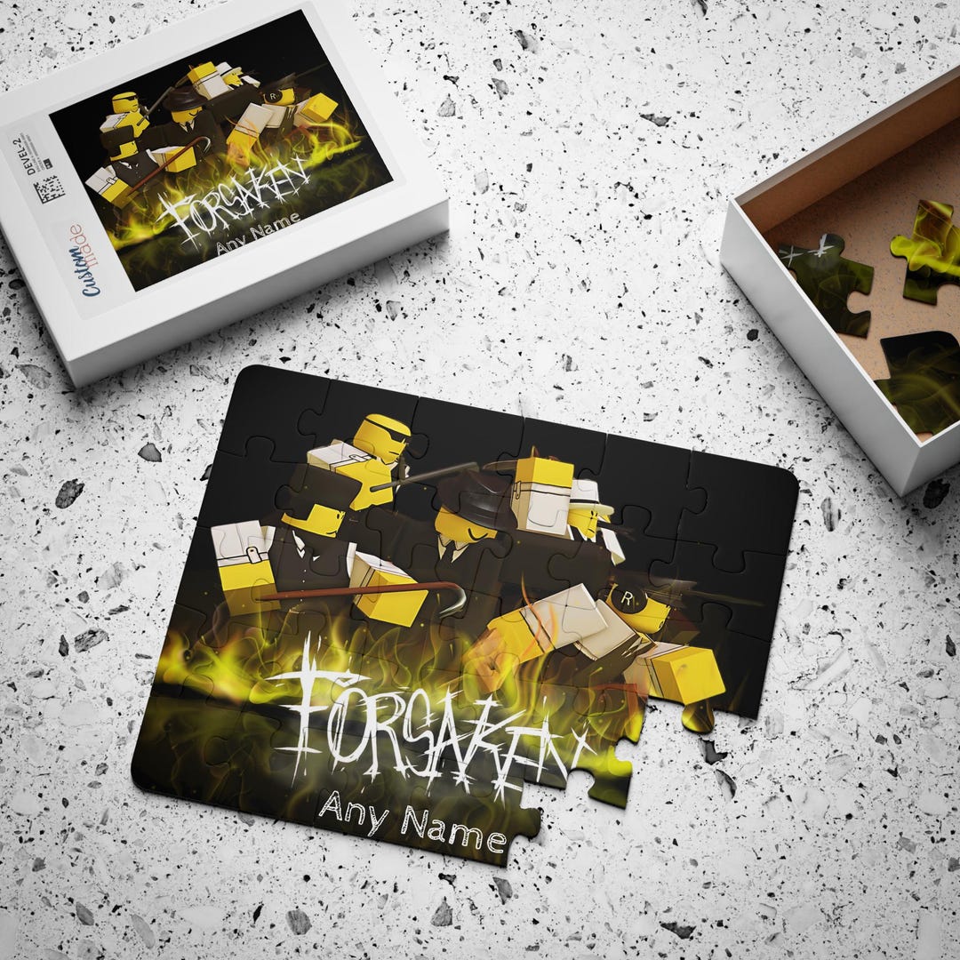 Mafioso inspired forsaken, roblox game, Custom Name Kids' Puzzle 30 ...