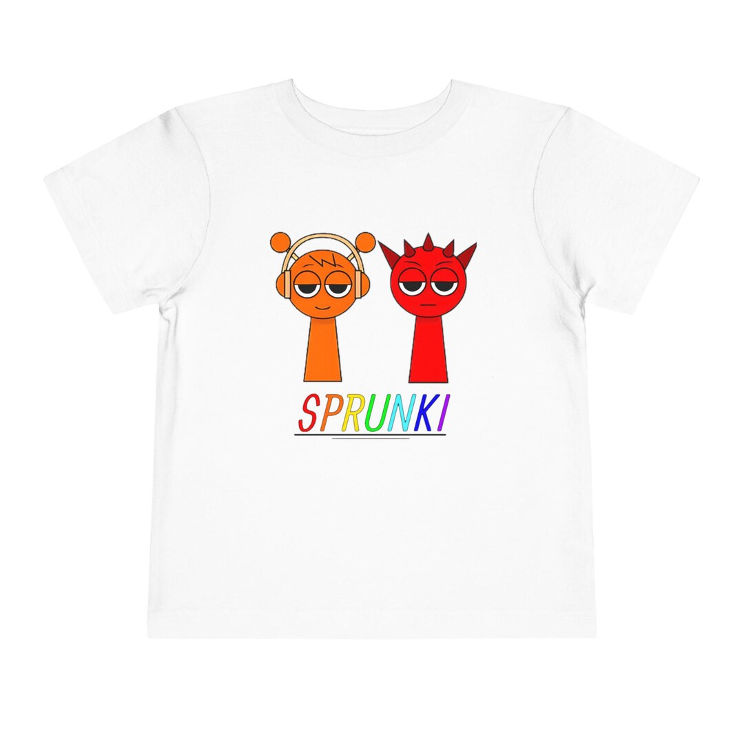 Sprunki Drum Orange and Red Characters Toddler Short Sleeve Tee - Etsy