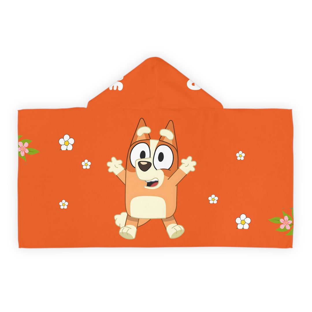 Bingo Bluey Summer Towel for Kids Pool Beach. Gift Youth Hooded Towel ...