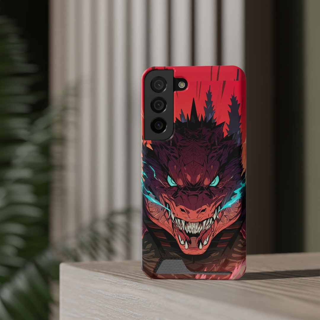 Godzilla the King of the Monsters, Phone Case With Card Holder - Etsy