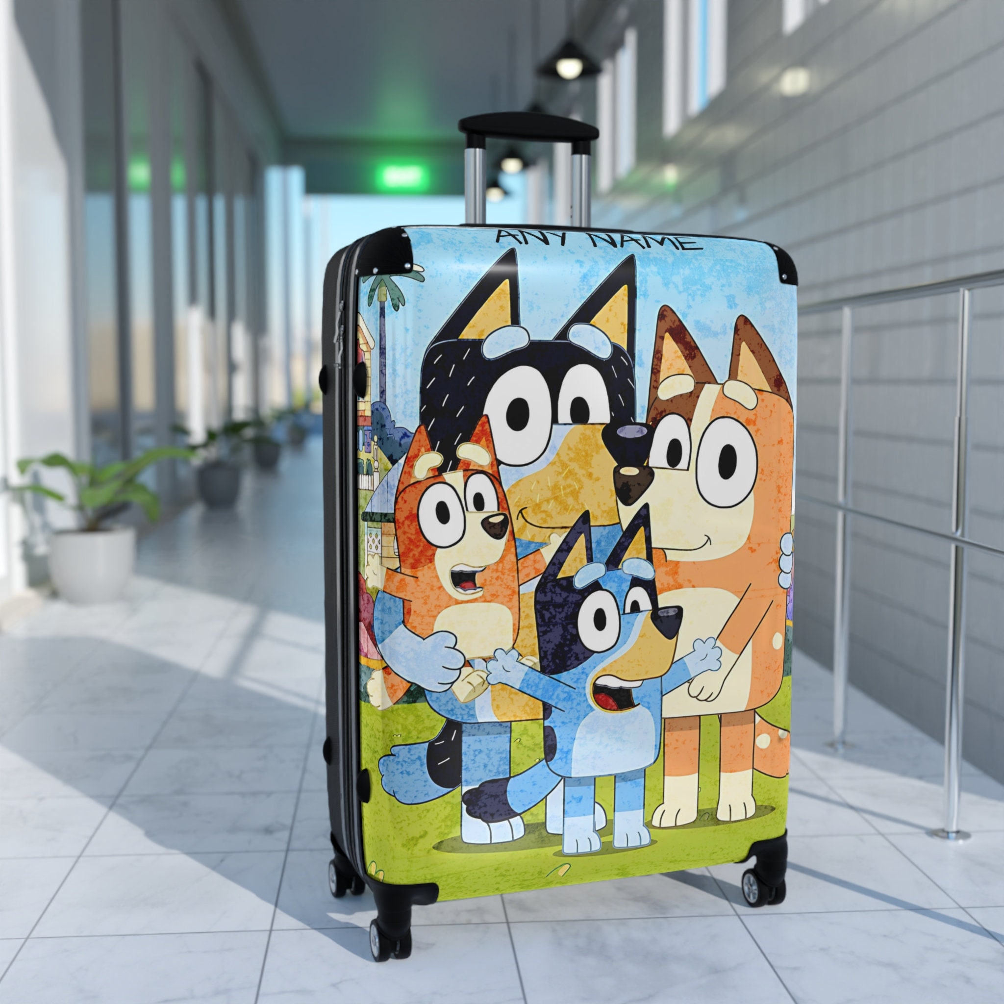 Bluey Personalized Traveling Family Suitcase - Etsy