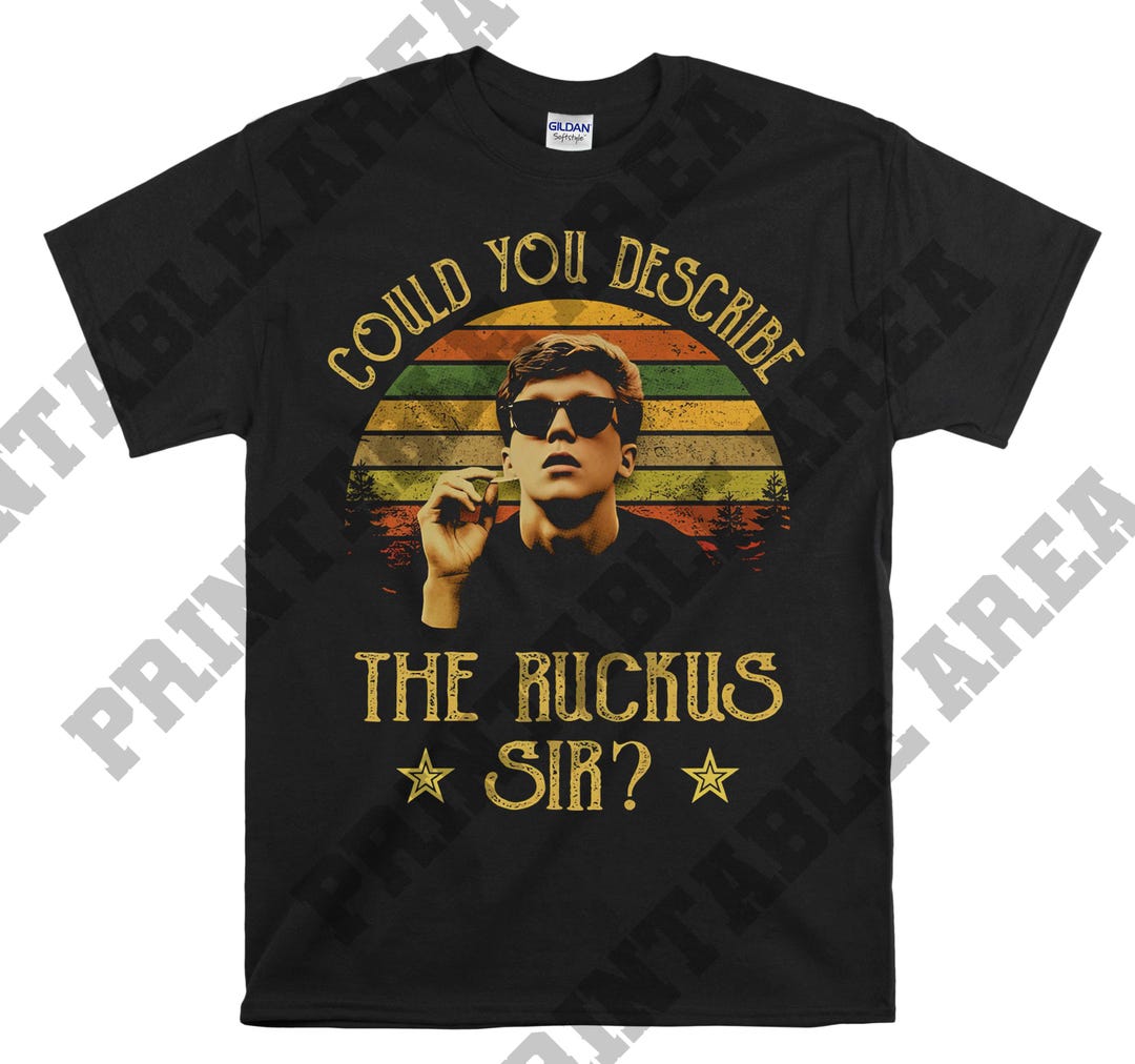 Brian Johnson Could You Describe the Ruckus, Sir Vintage Men Unisex T ...
