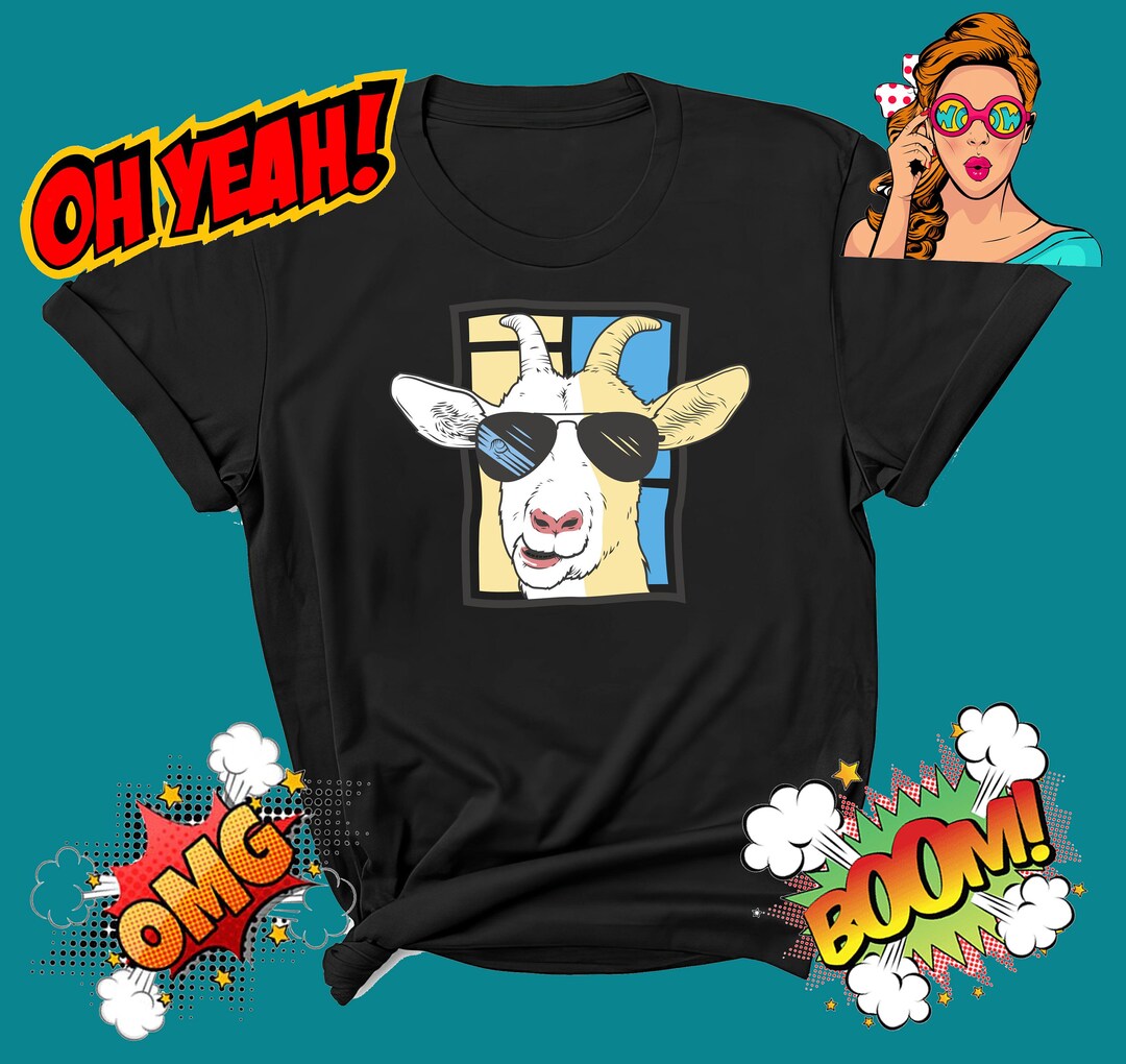 Funny Ugly Goat T-shirt, Funny Tee, Parody Tshirt, Christmas Xmas ...