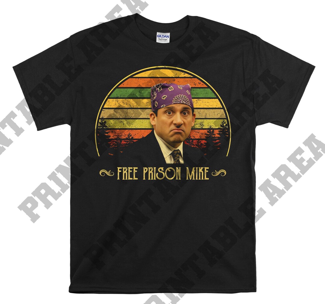 Michael Scott Free Prison Mike Vintage Men Unisex T Shirt, T-shirt ...