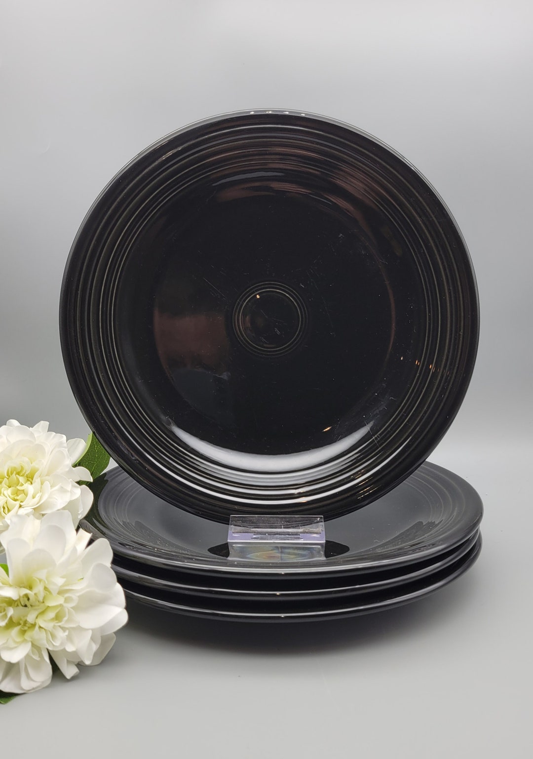 Vintage Homer Laughlin Fiesta Ware Black Dinner Plate Vintage ...