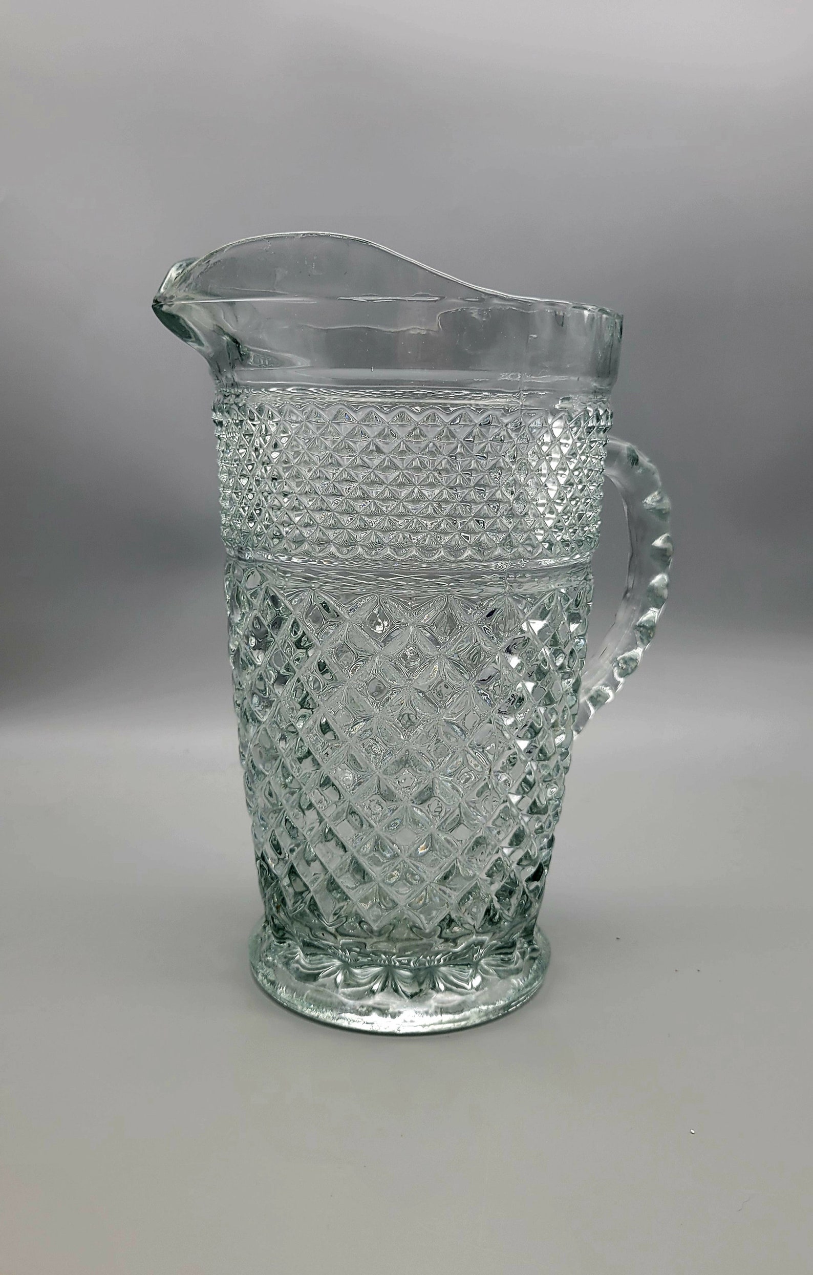 Vintage Anchor Hocking Wexford Large Water Pitcher Mcm Vintage Barware ...