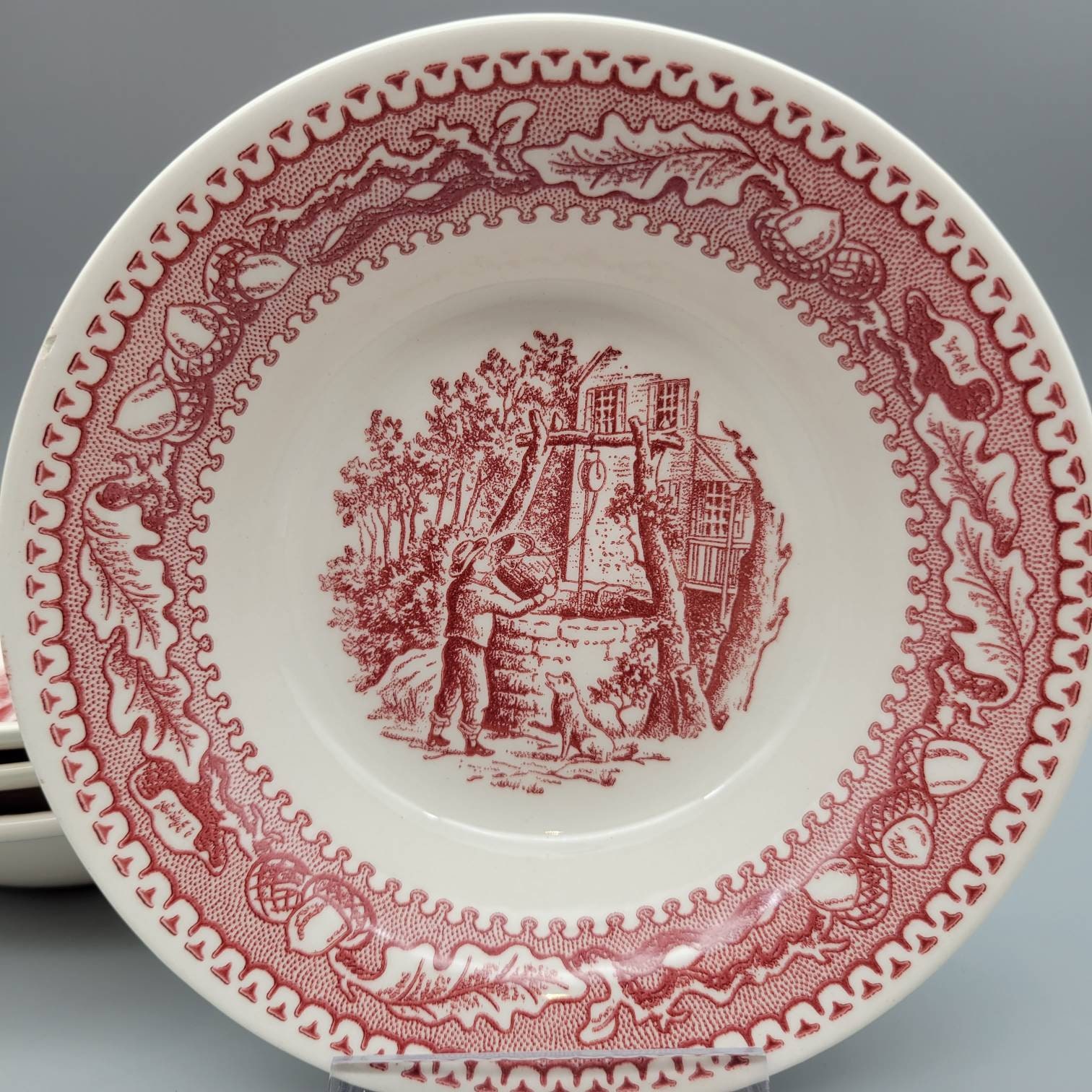 Vintage Memory Lane Pink by Royal Vintage Pink & White Bowls Retro ...