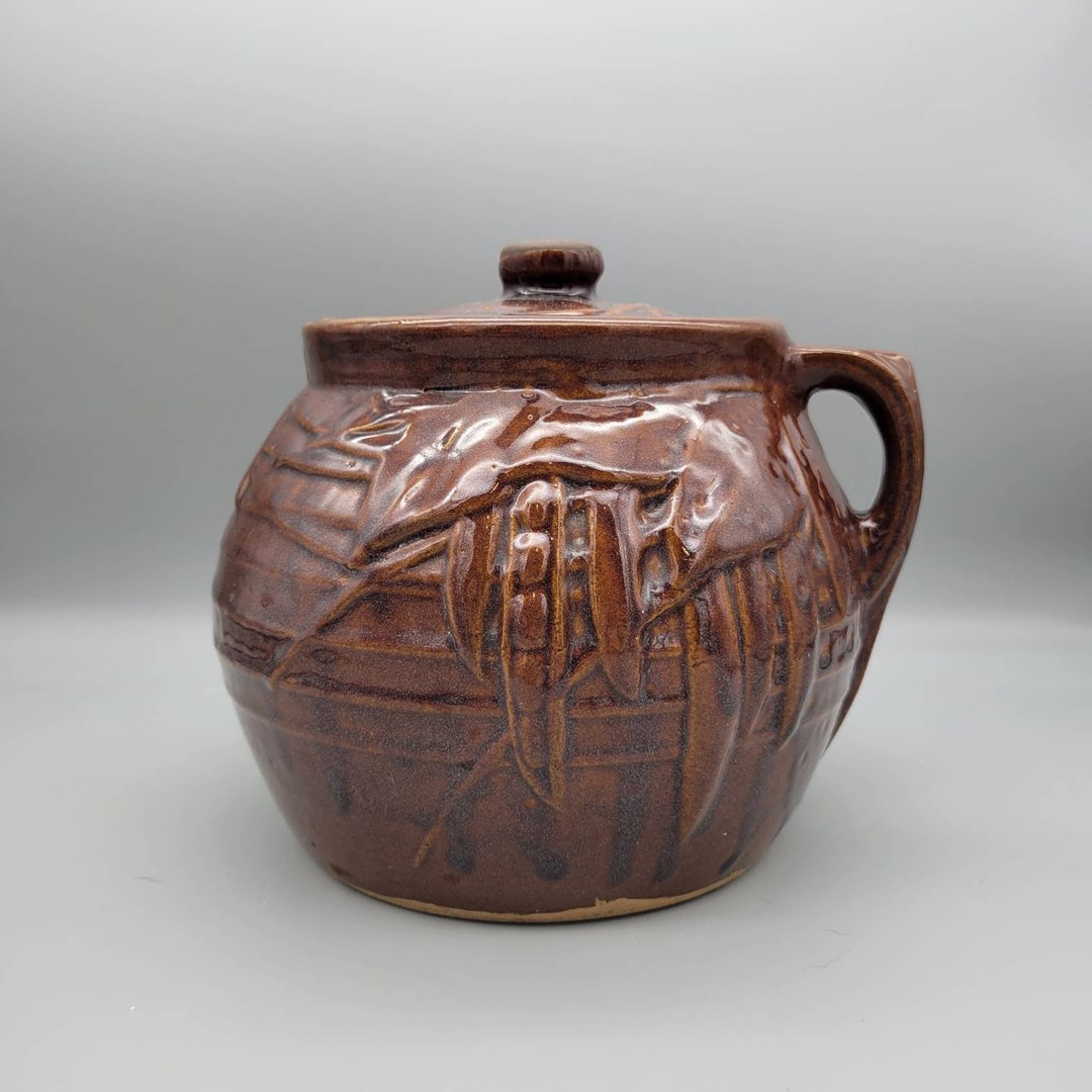Vintage Mccoy Pottery Bean Pot Vintage Cookie Jar Vintage Kitchen ...