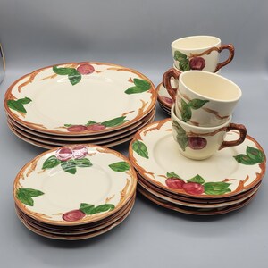 Franciscan Apple Pattern Service for 4 - Set of 20 - Franciscanware ...