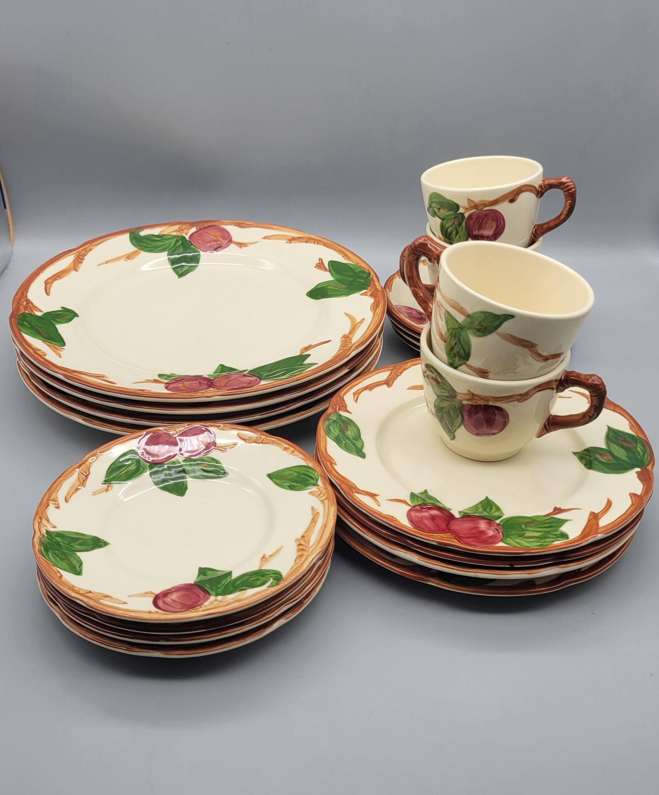 Franciscan Apple Pattern Service for 4 Franciscanware Vintage ...