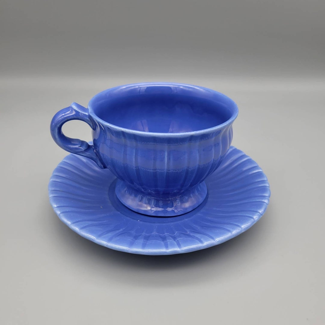 Vintage Stangl Pottery Colonial Blue Stangl Vintage Tea Cup and Saucer ...