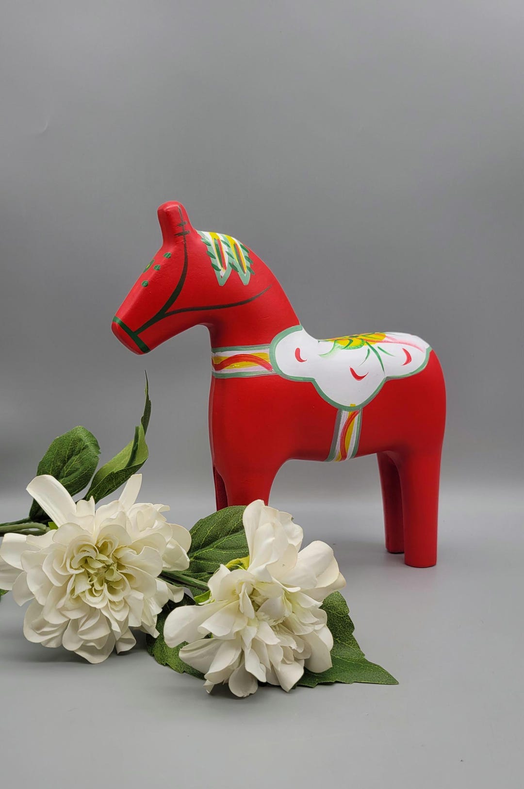 Swedish Handpainted Dala Horse - Scandinavian Folk Art - Hygee Home ...