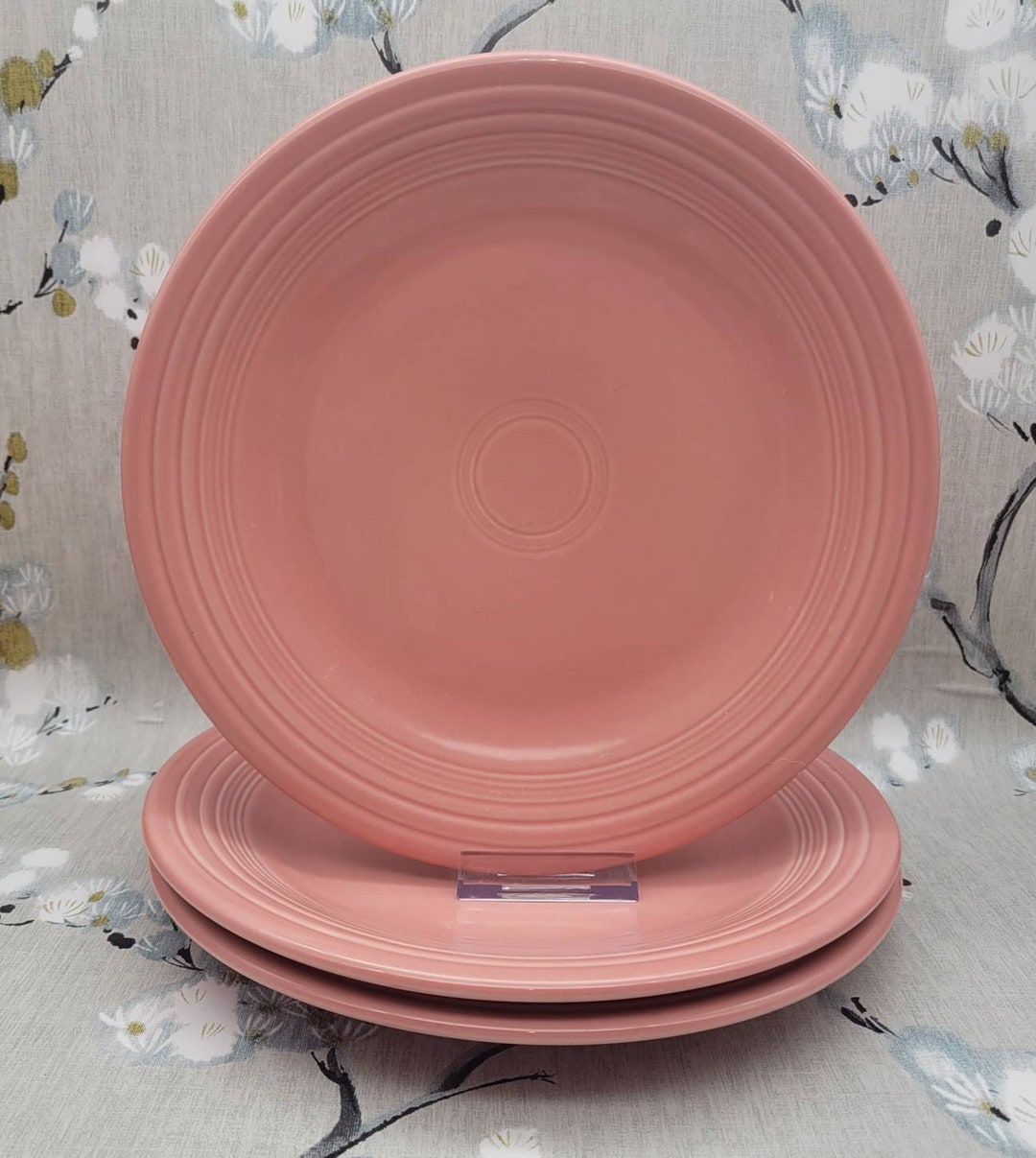 Vintage Homer Laughlin Fiesta Ware Rose Pink Dinner Plate Vintage ...