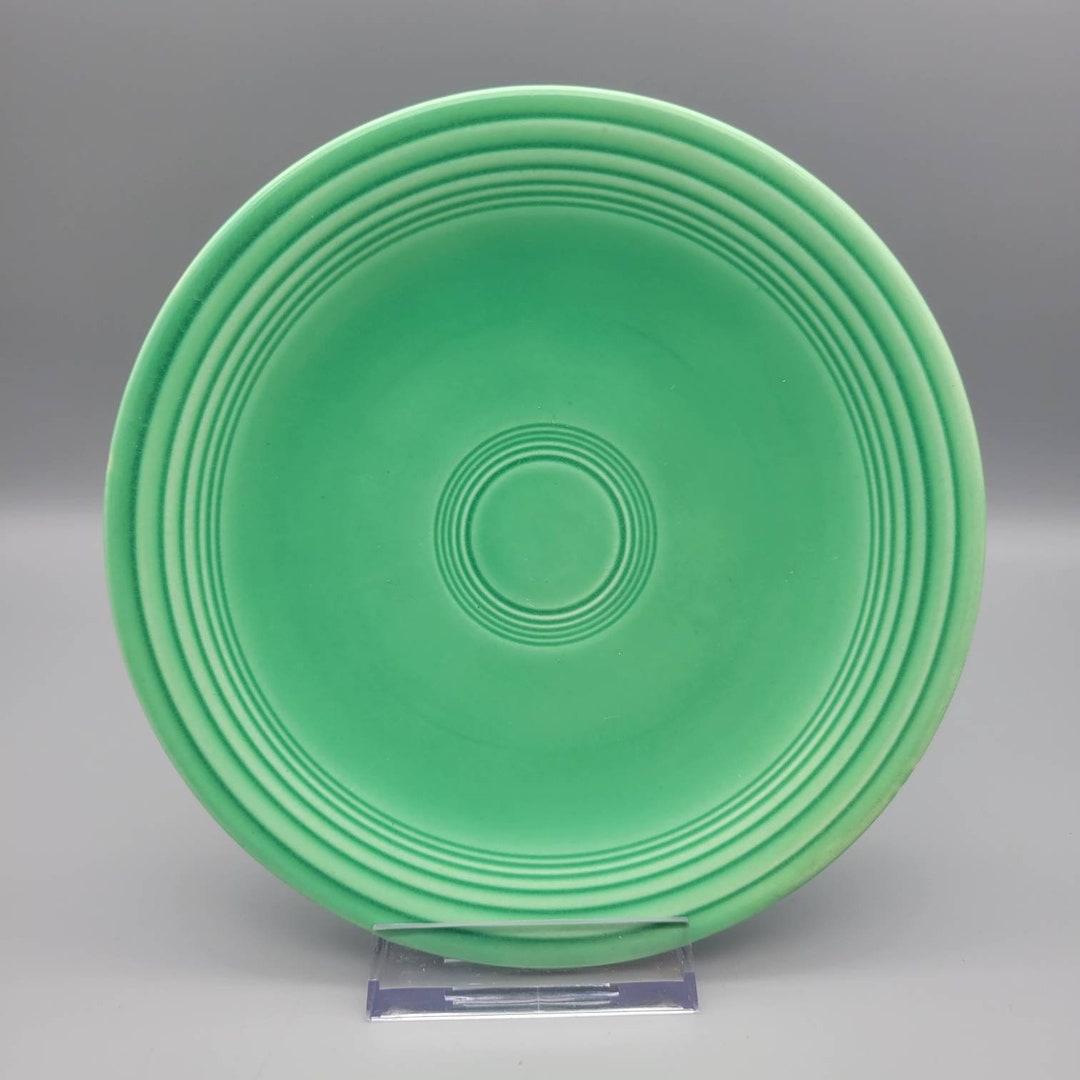 Antique Homer Laughlin Fiesta Ware Fiestaware Green Luncheon Plate ...