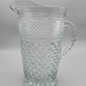 Vintage Anchor Hocking Wexford Large Water Pitcher Mcm Vintage Barware ...