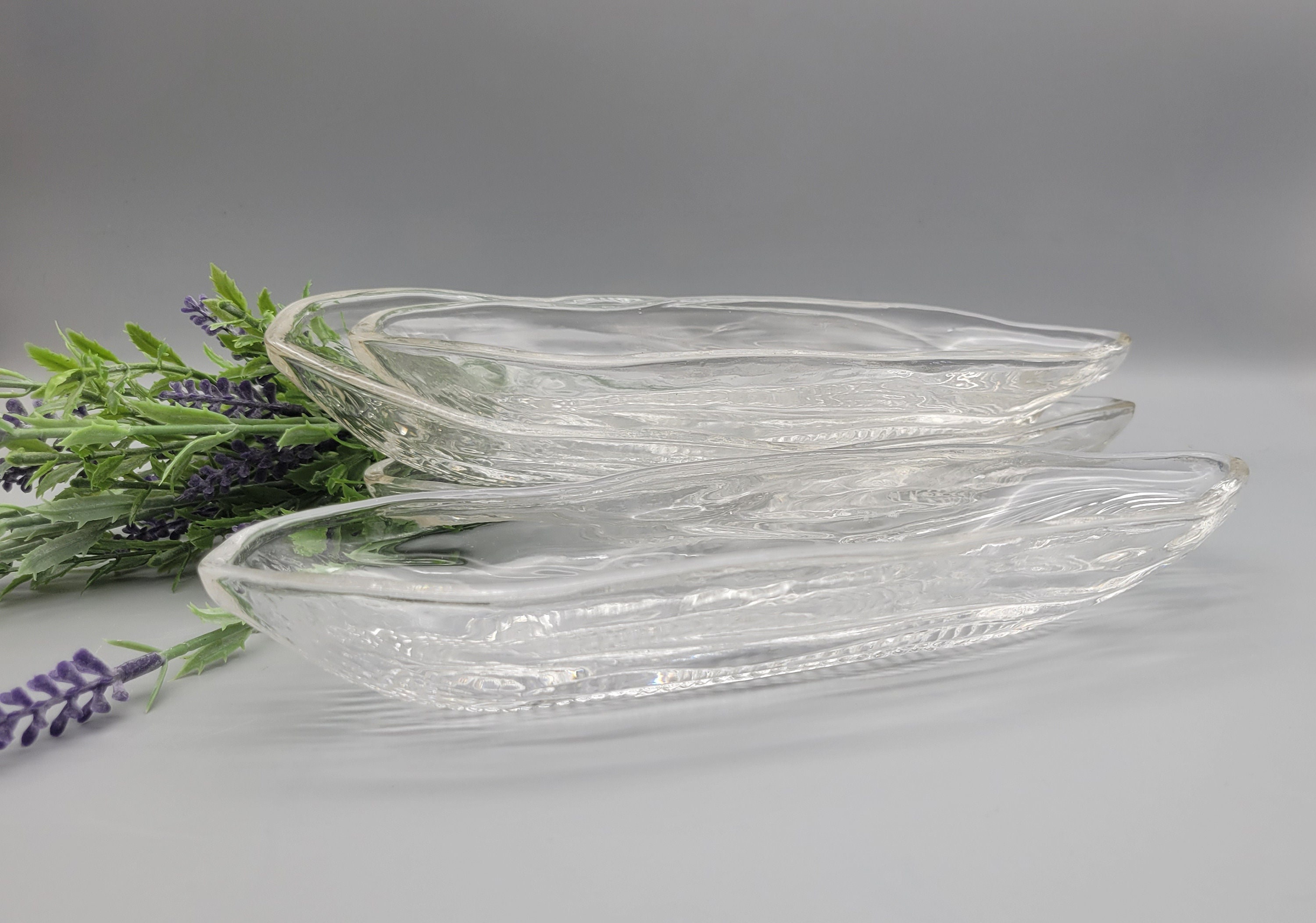 Vintage Indiana Glass Set of 4 Corn on the Cob Holders Pressed Glass ...