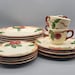 Franciscan Apple Pattern Service for 4 Franciscanware Vintage ...