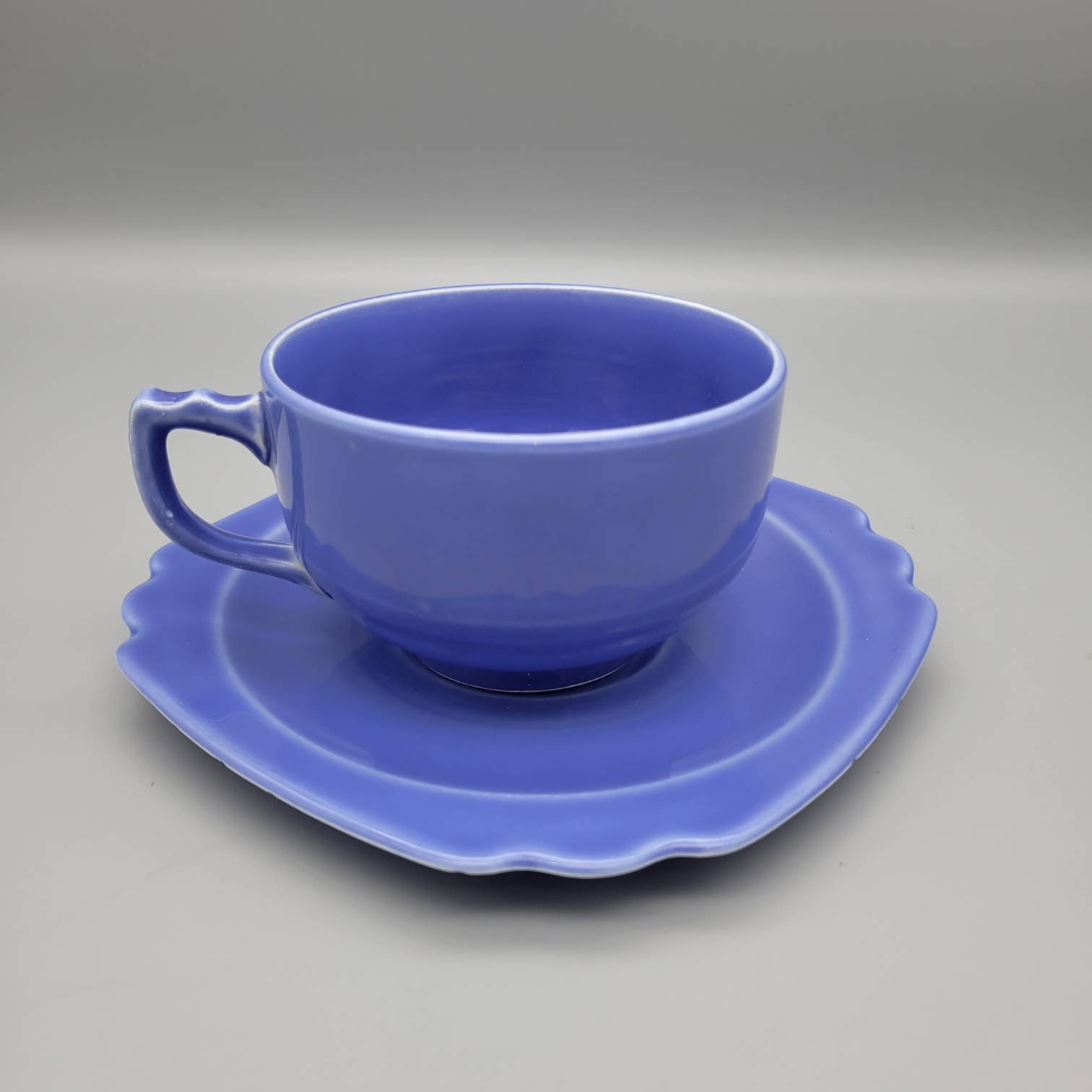 Vintage Homer Laughlin Riviera Fiesta Ware Luncheon Plates Cups ...