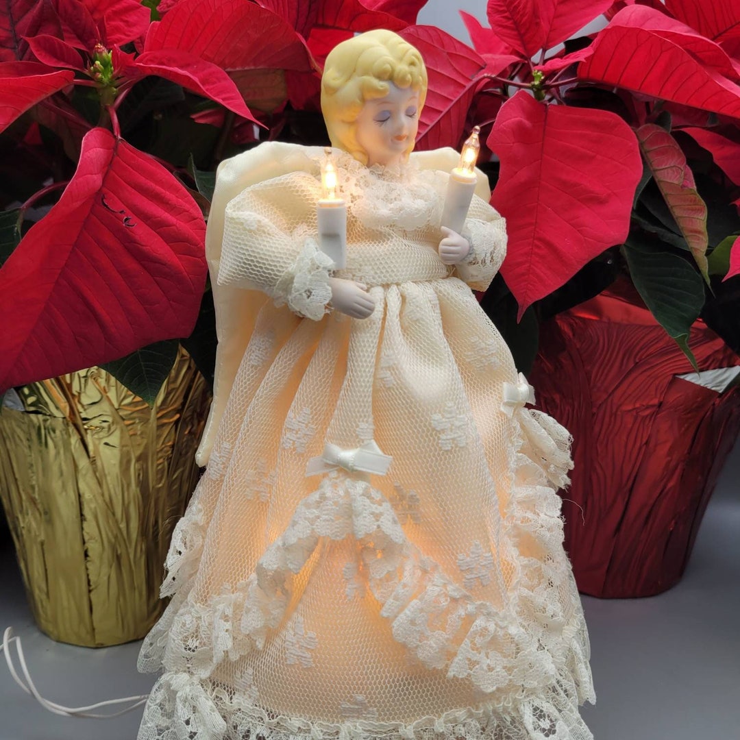 Vintage Christmas Tree Topper Vintage Tree Topper Vintage Angel Tree ...