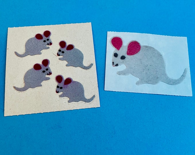 Early 80s Original Sandylion Fuzzy Mouse Stickers - Etsy