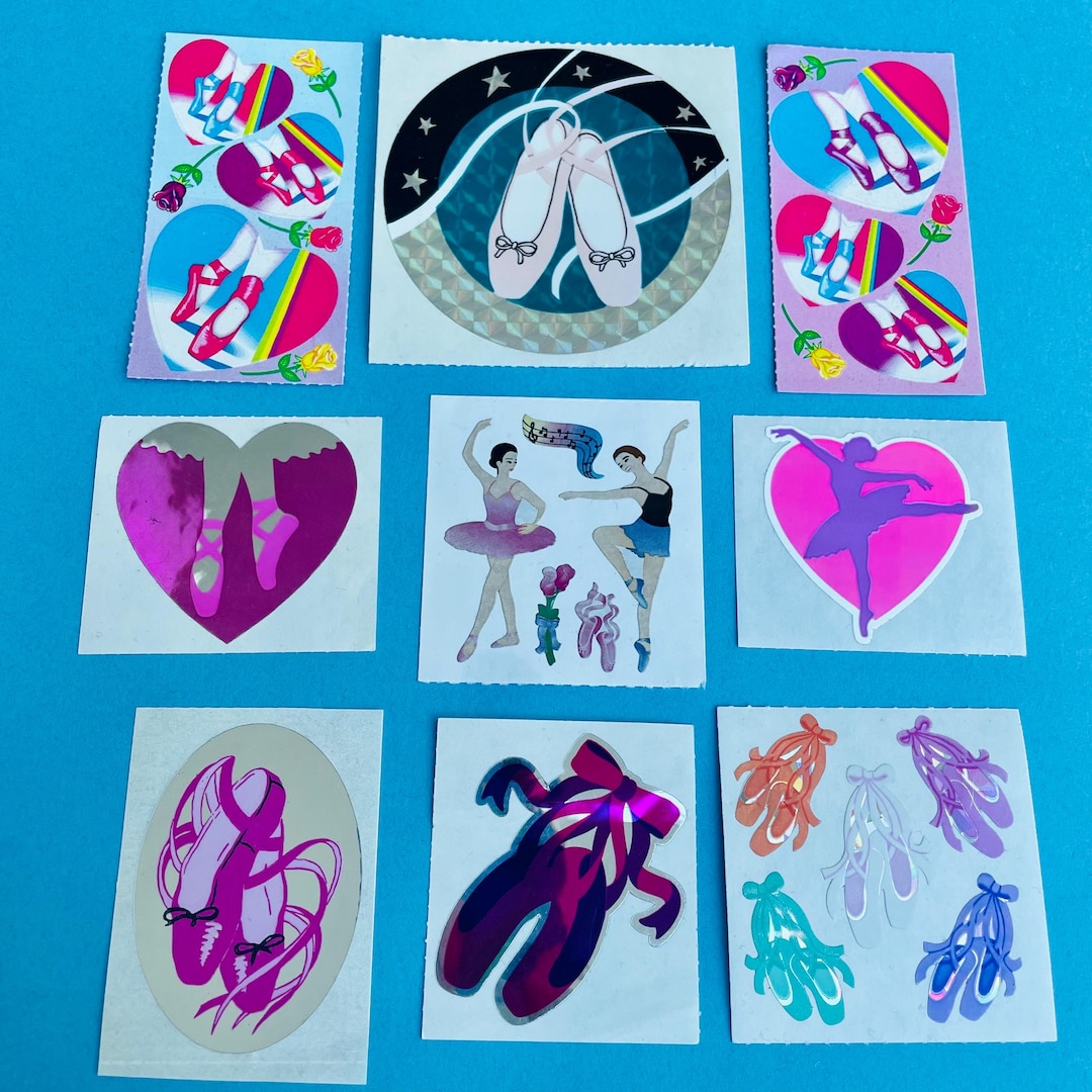 Unique Bundle of Vintage Ballerina/ballet Stickers Made by Lisa Frank ...