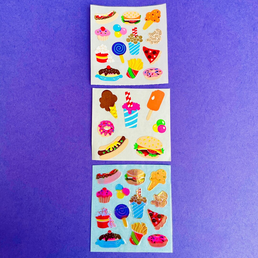 Bundle of Vintage 80s Fast Food/junk Food Stickers Including an ULTRA ...