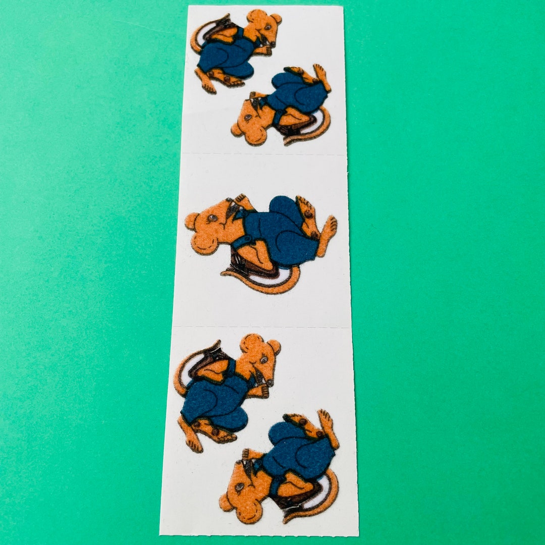 Very Early 80s Original Sandylion Fuzzy Mice/rats Wearing Dungarees ...