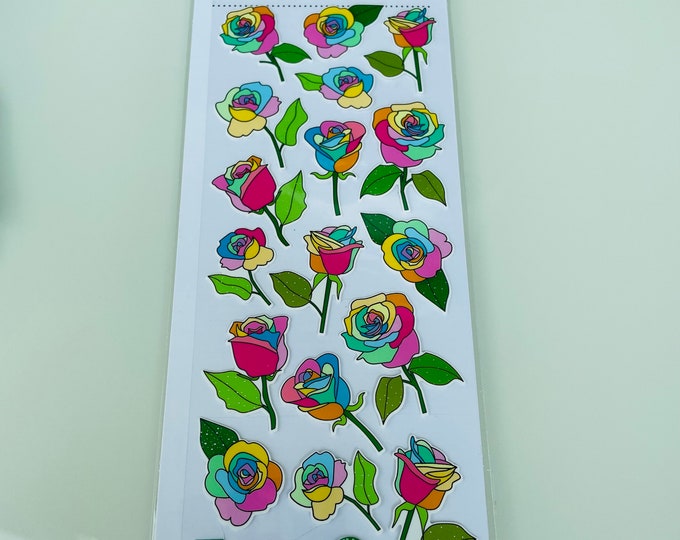 Pipstickers by Pipsticks - Rainbow Roses, May 2024, New in Packet ...