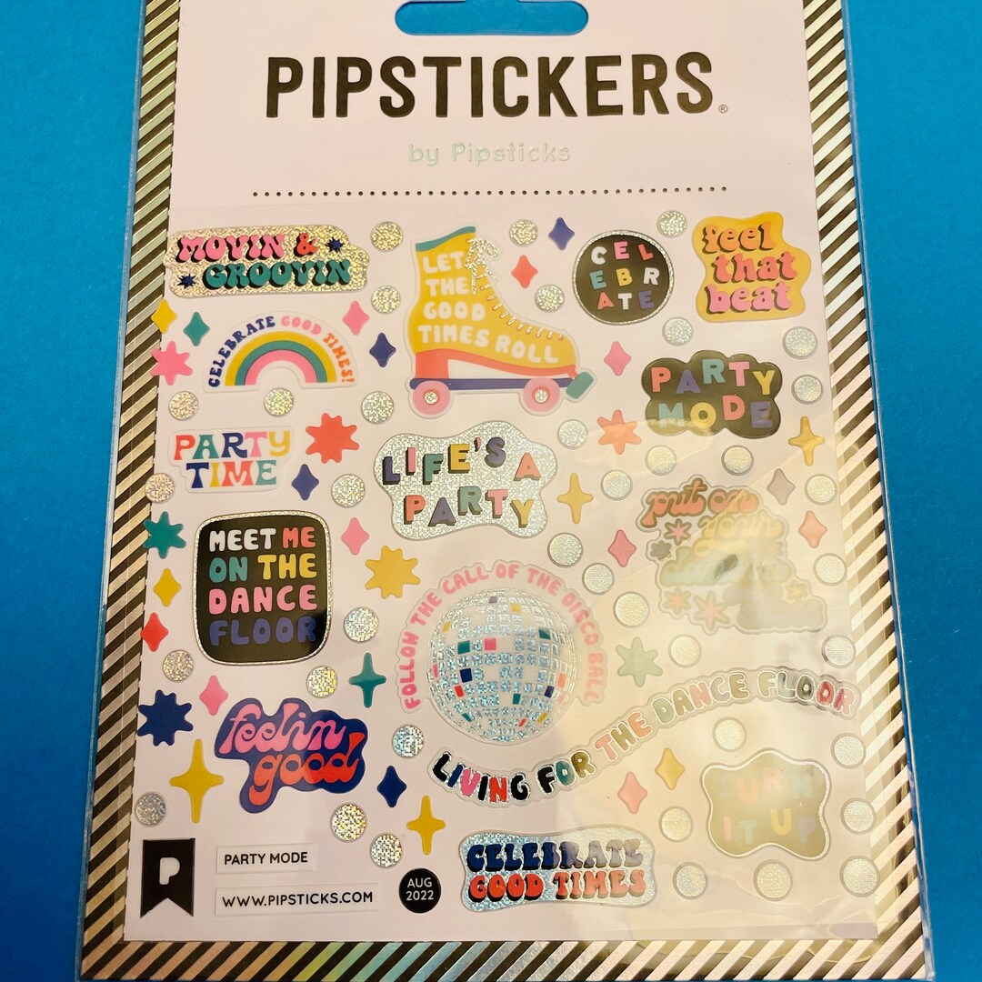 Pipstickers by Pipsticks - “party Mode” Aug 2022, New in Packet - Etsy