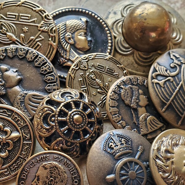Metal Buttons - Etsy