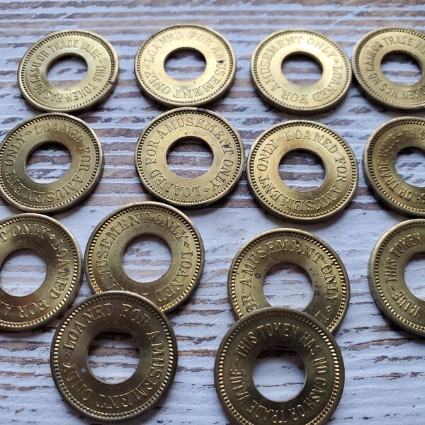 Vintage Amusement Tokens - Etsy