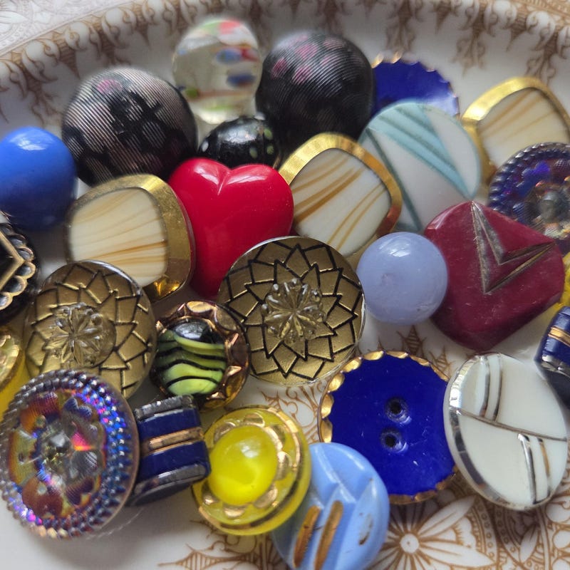 Glass Buttons - Etsy