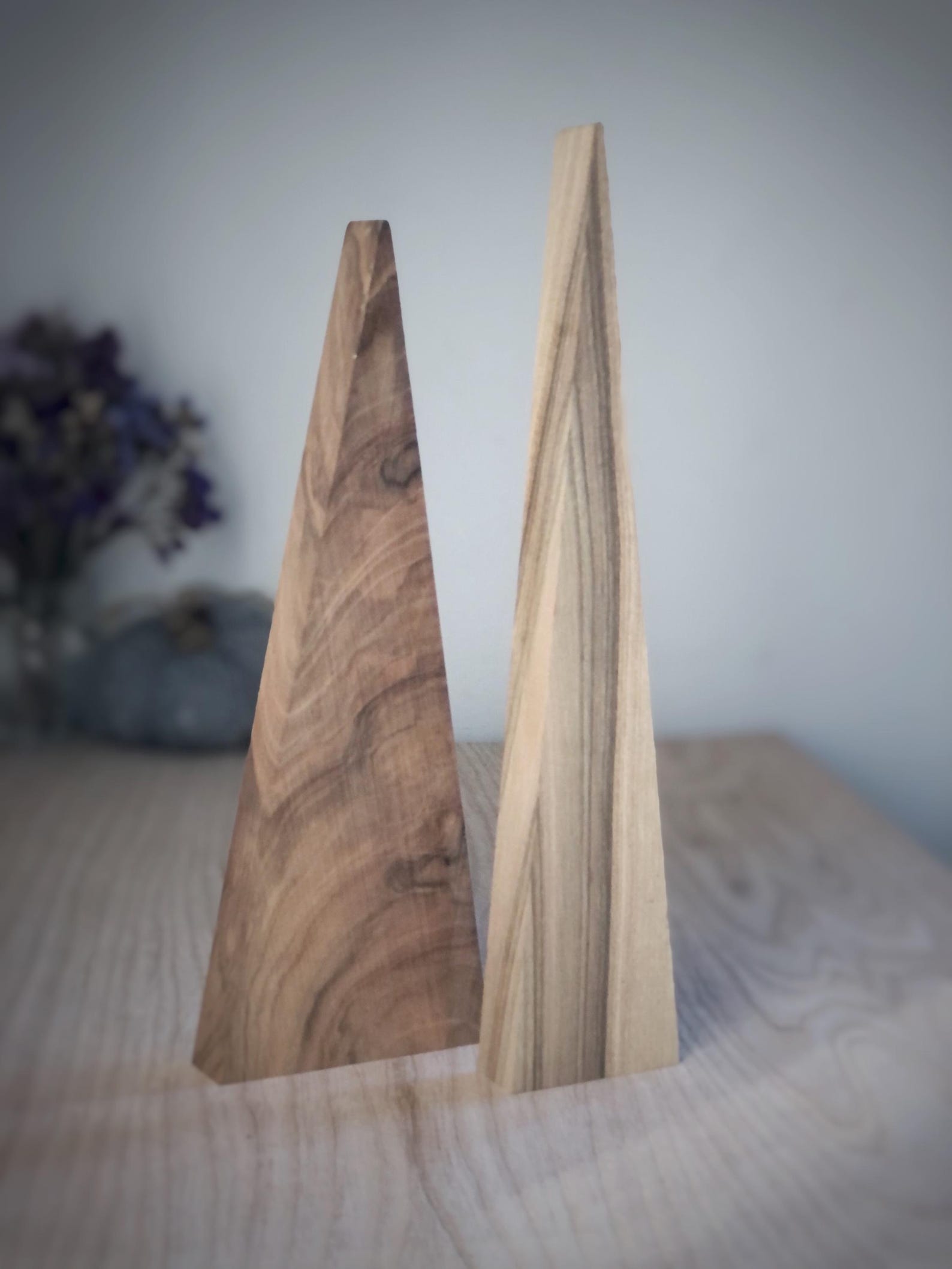 Decorative Wooden Pyramids. Modern Minimalism for Your Interior - Etsy