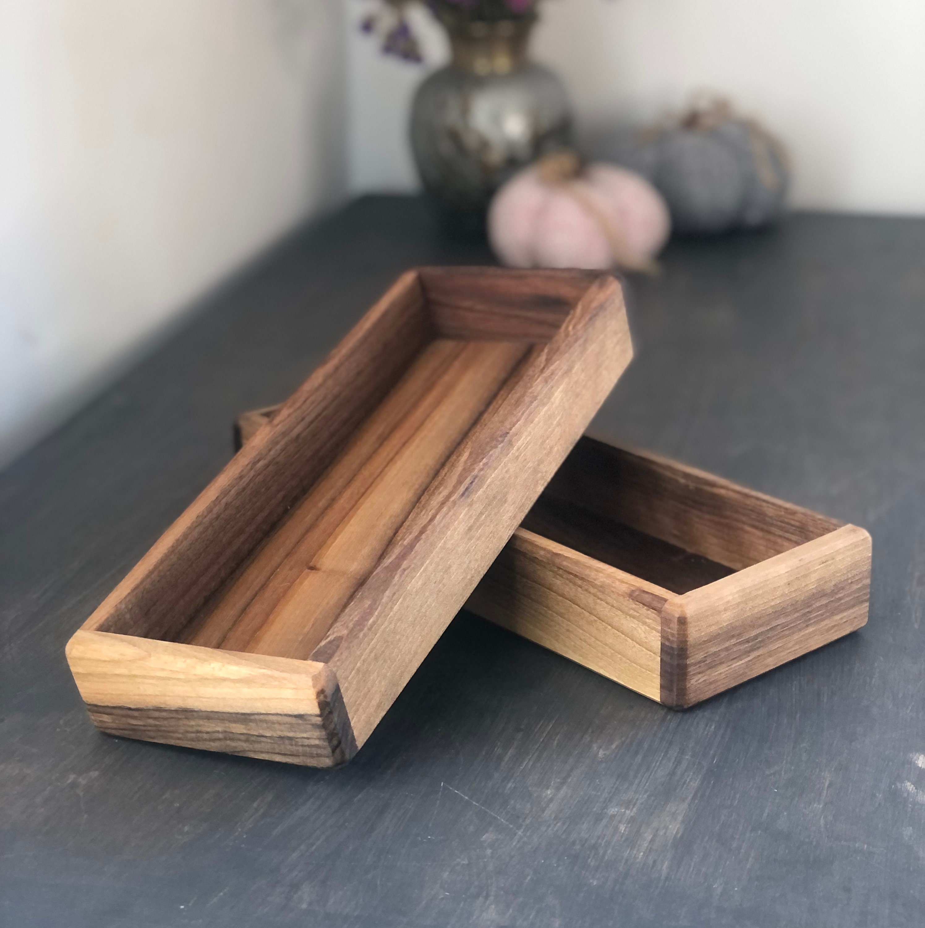 Wooden Seasonal Tray, Rustic Box - Etsy