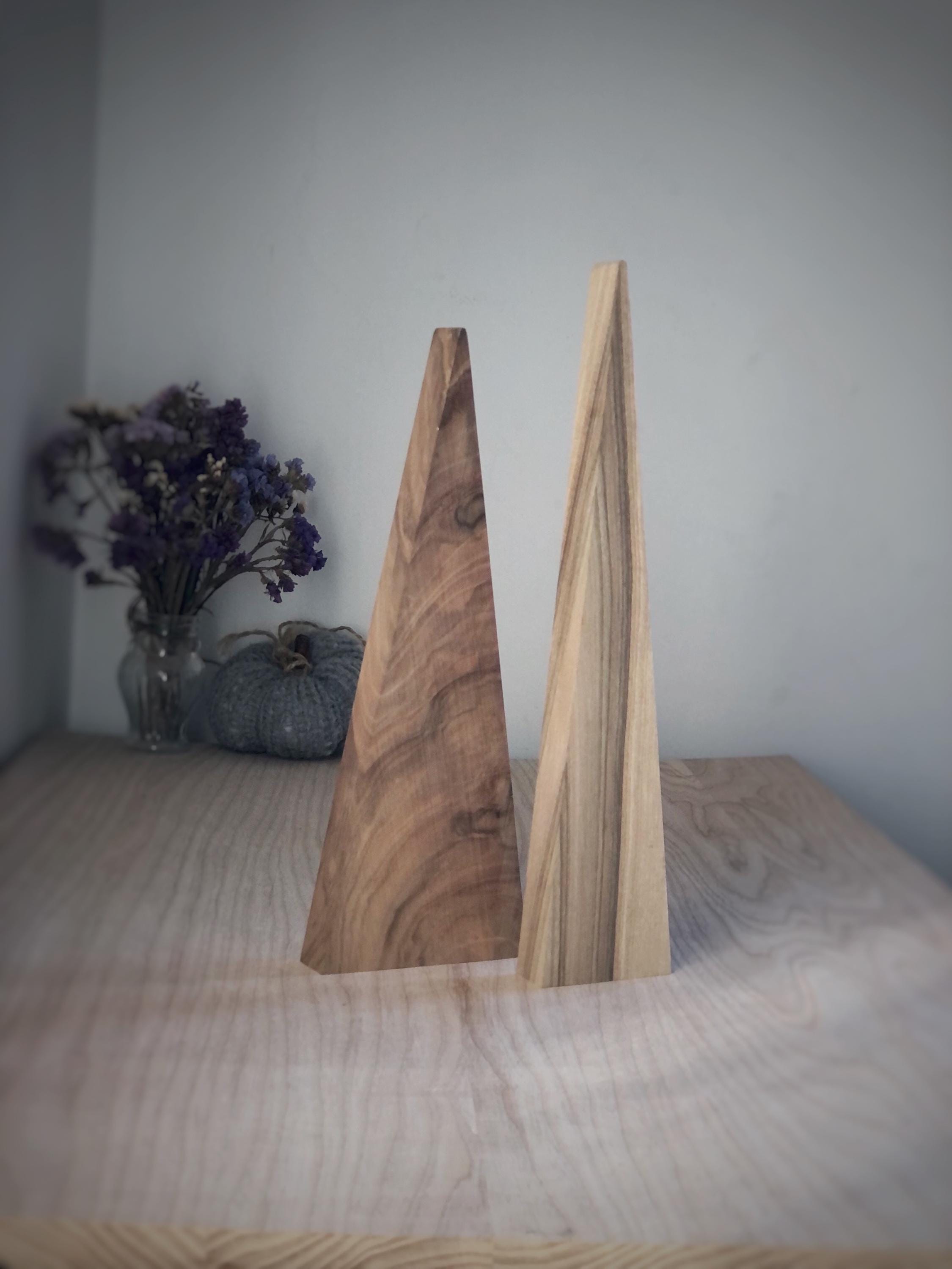 Decorative Wooden Pyramids. Modern Minimalism for Your Interior - Etsy