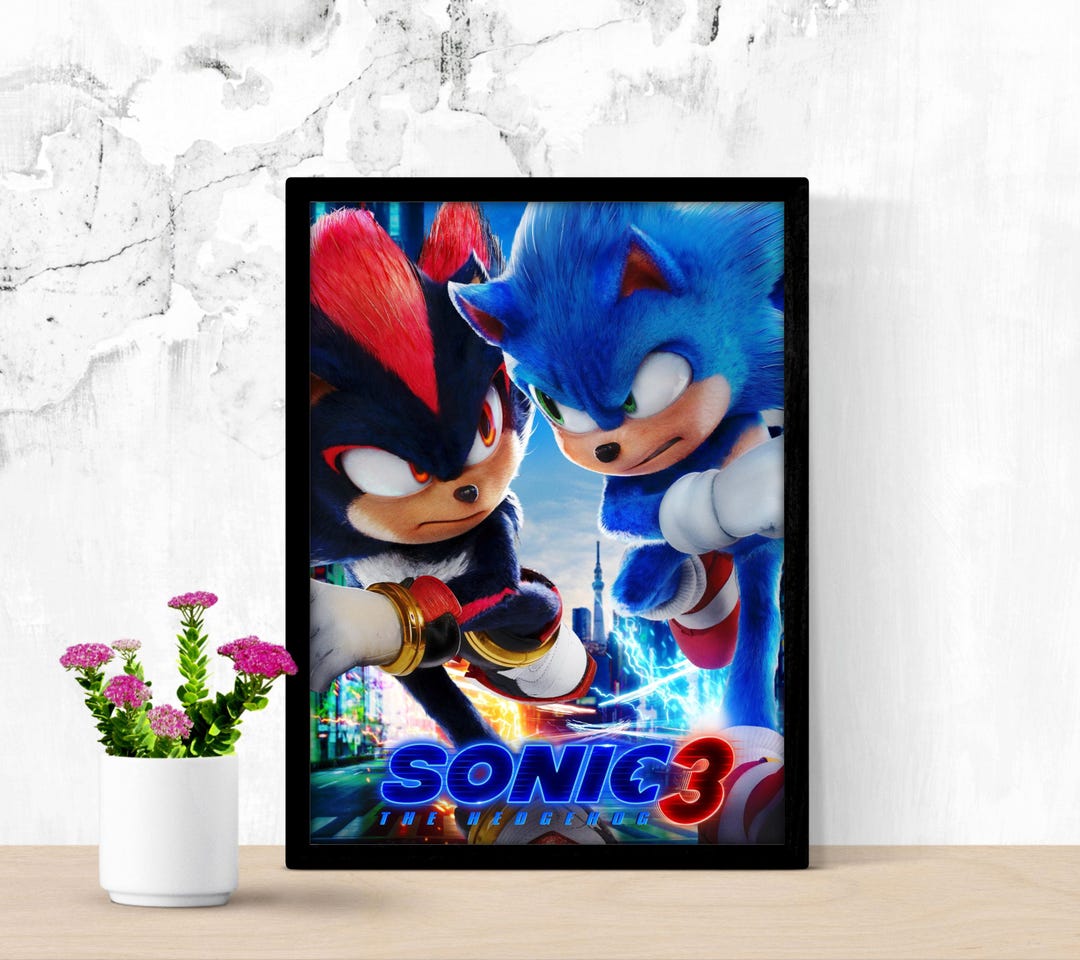 Sonic the Hedgehog 3 Printable Poster File - Etsy