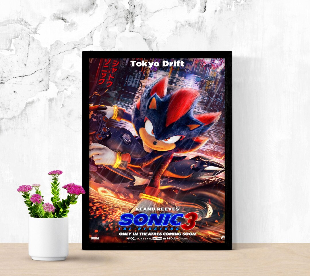 Sonic the Hedgehog 3 - Printable Poster File - Etsy UK