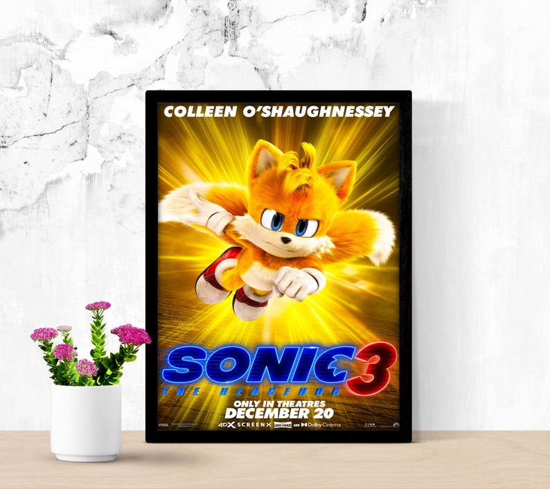 Sonic the Hedgehog 3 Printable Poster File - Etsy