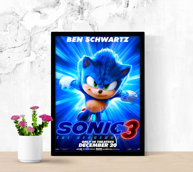Sonic the Hedgehog 3 Printable Poster File - Etsy